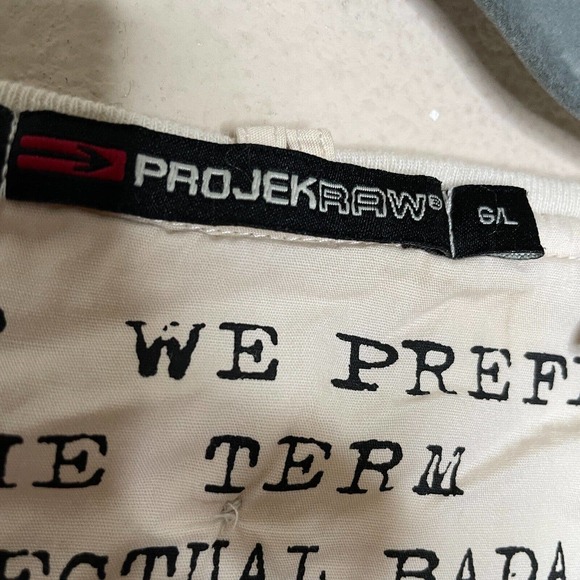Projek Raw | Shirts | Projek Raw Large Mens White Regular Fit Long ...
